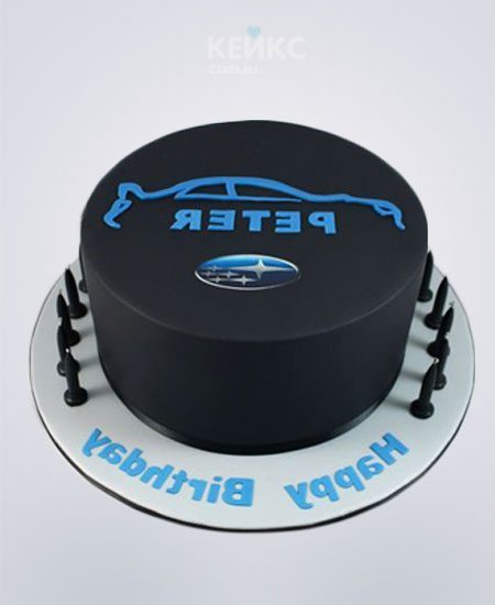 Заказать «Черный торт в стиле Субару» №11346 с доставкой в Москве ...